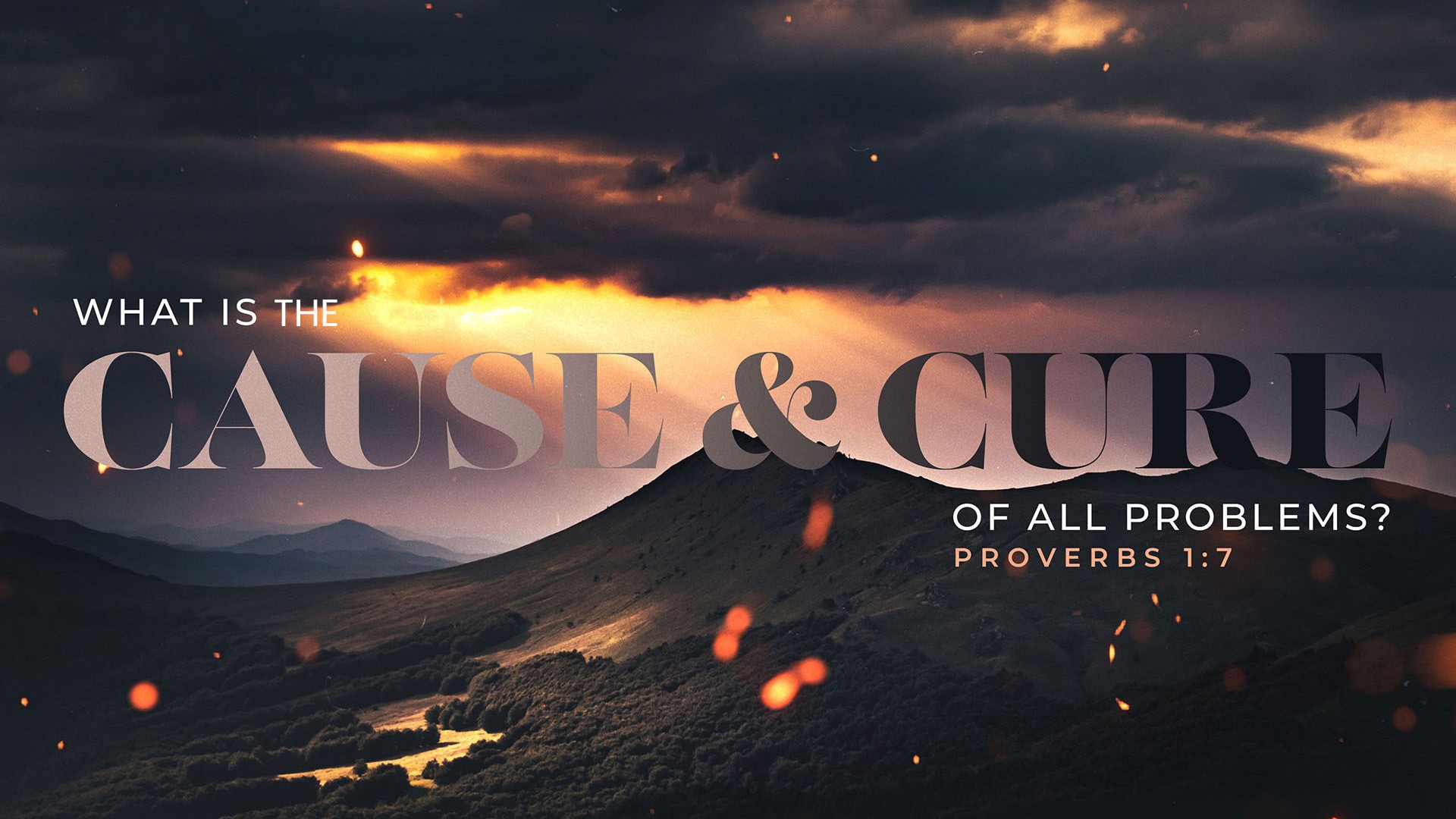 What is the Cause and Cure of All Problems? | Abiding Savior Free ...