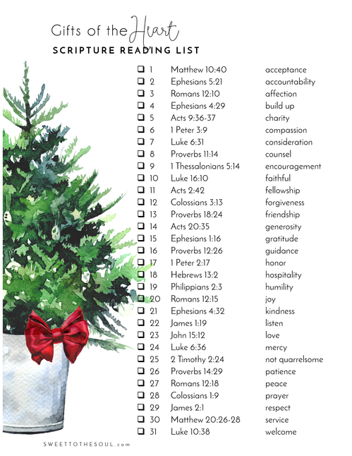 Sweet To The Soul Ministries - Scripture Reading Lists