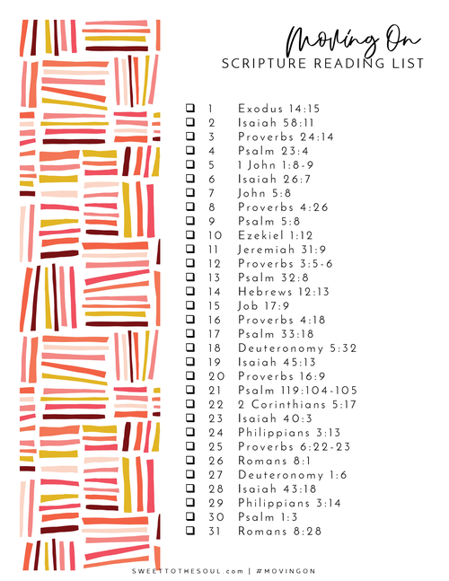 Sweet To The Soul Ministries - Scripture Reading Lists