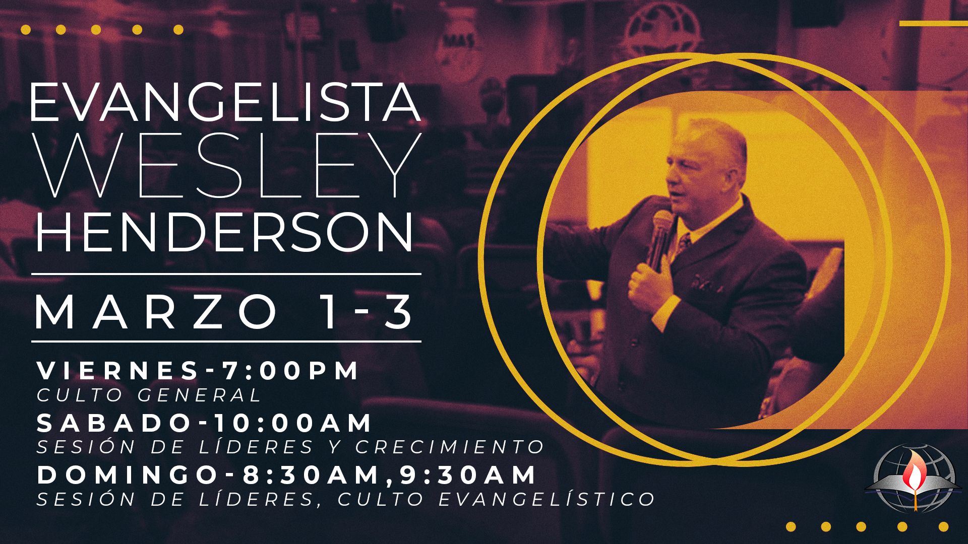 Invitación del Pastor - Marzo / 1-3 / 2019 | Betesda Casa De Misericordia