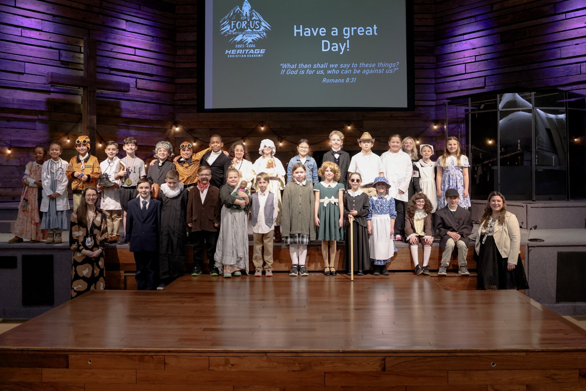 Heroes for Christ: 3rd Grade Share Chapel | Heritage Christian Academy ...