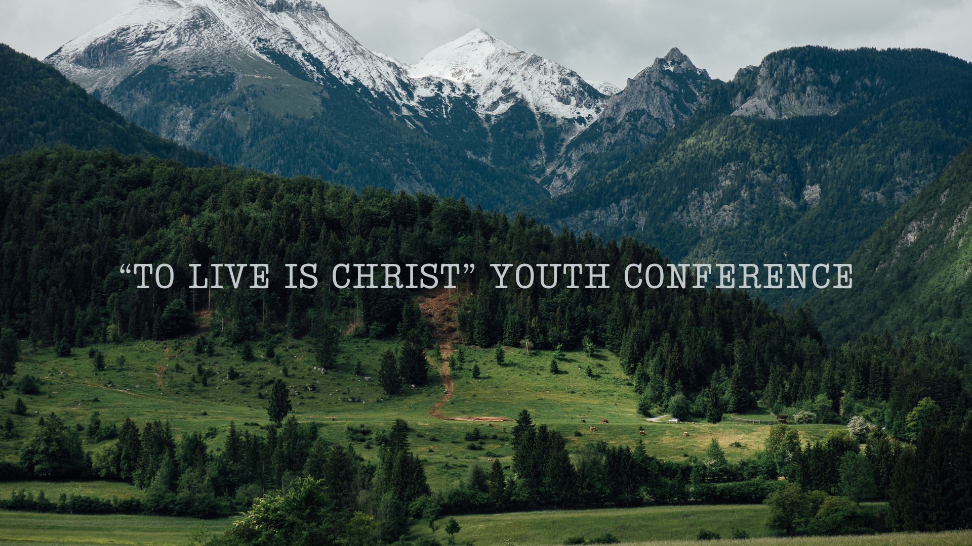 “To live Is Christ” Youth Conference | Grace Family Church