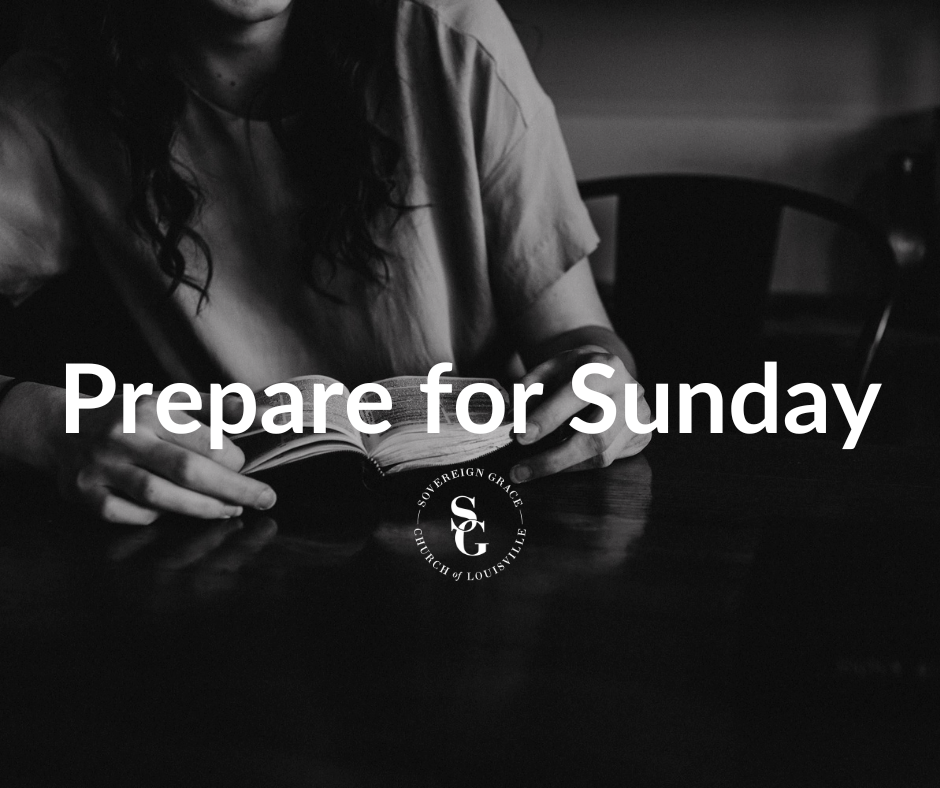 Prepare for Sunday