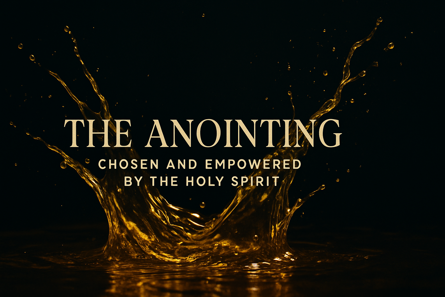 The Anointing: Rediscovering Its True Meaning and Power | Calvary ...